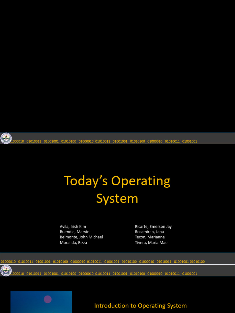Todays Operating Systems | PDF | Ios | Operating System