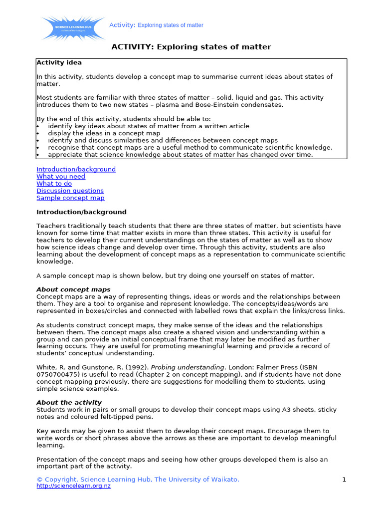 Exploring States of Matter | PDF | Concept | Matter