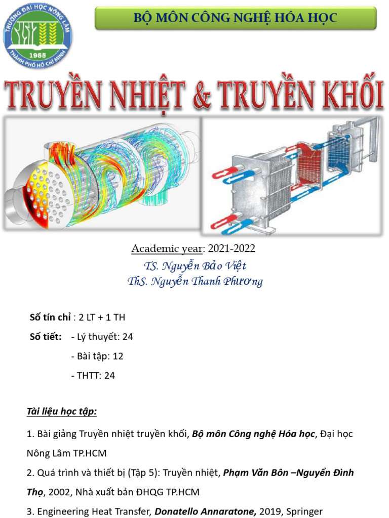 Bai giang TNTK, cô đặc, sấy 2024 | PDF