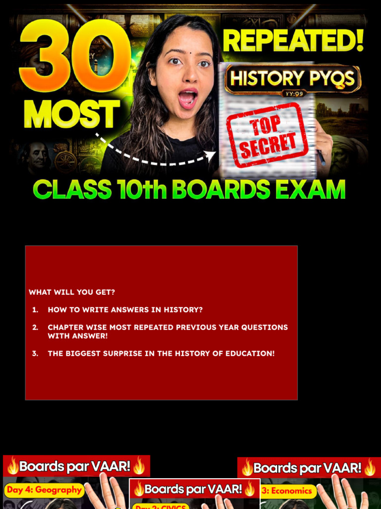 Most Repeated Questions - Class 10 History_watermark | PDF | Mahatma Gandhi
