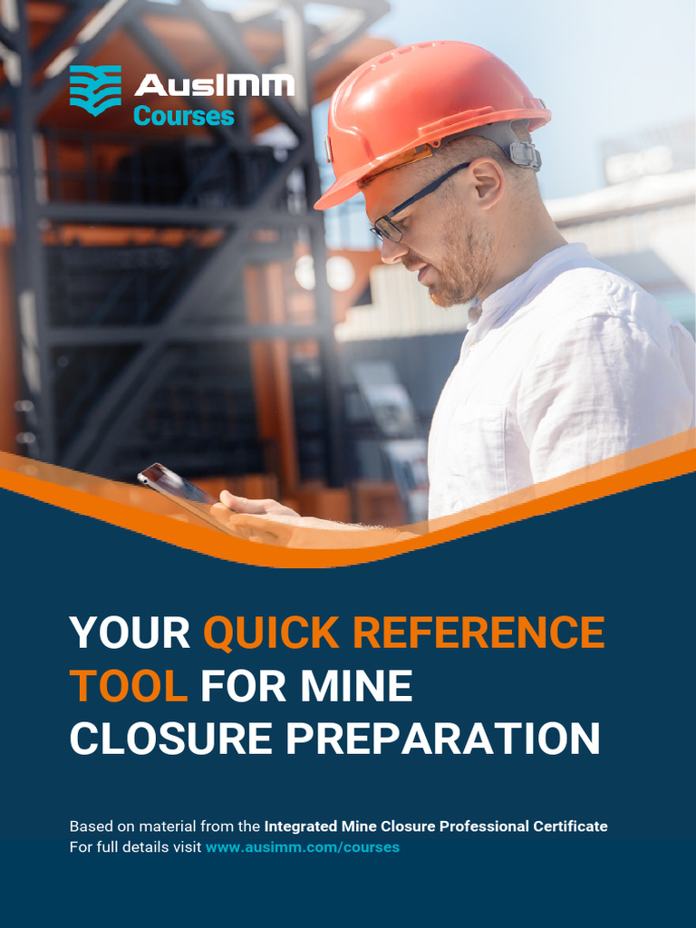 Imc Quick Reference Tool for Mine Closure Preparation LM | PDF | Mining ...