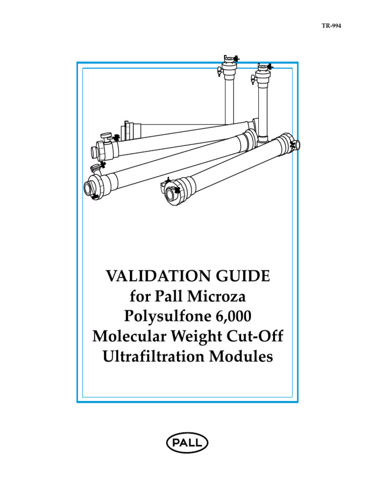 Pall Microza Ultrafiltration Validation Guide | PDF | Verification And ...