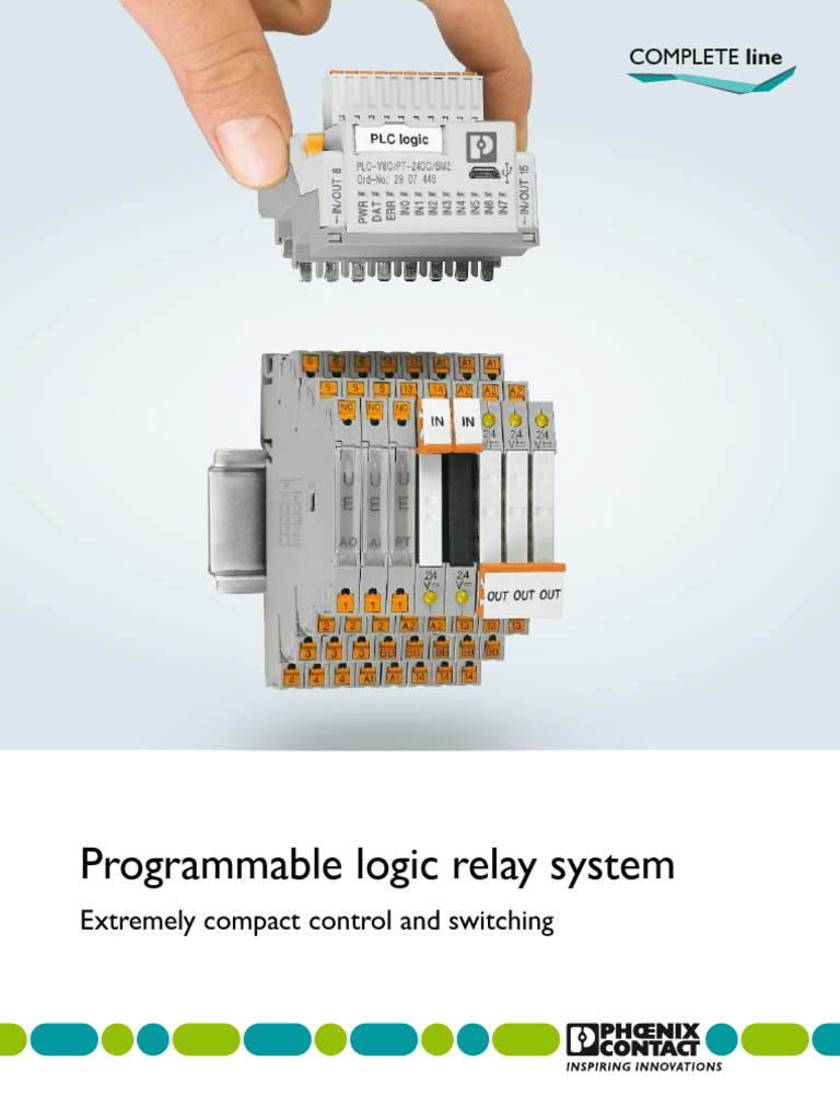 Brochure_PLC logic | PDF | Programmable Logic Controller | Relay