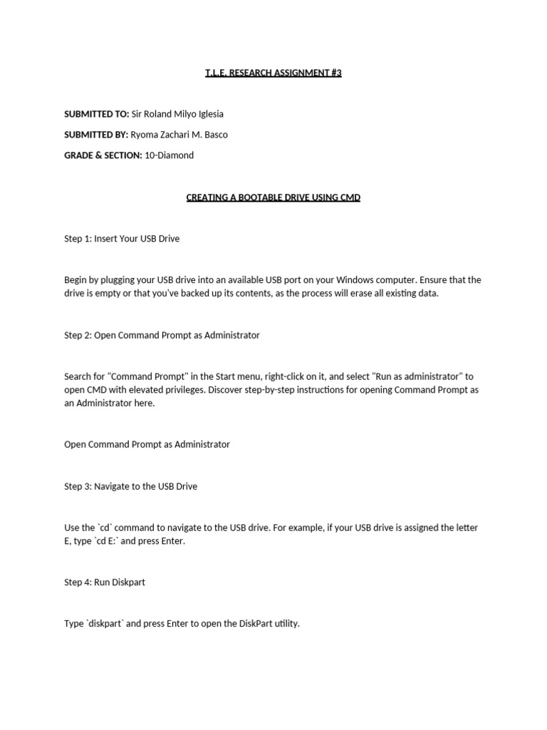 Tle Research Assignment #3 | PDF