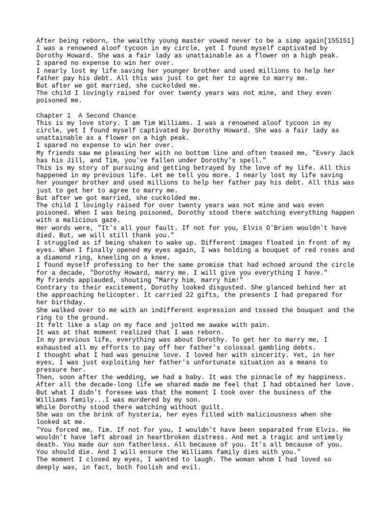 Reborn: A Tycoon's Second Chance | PDF | Elvis Presley