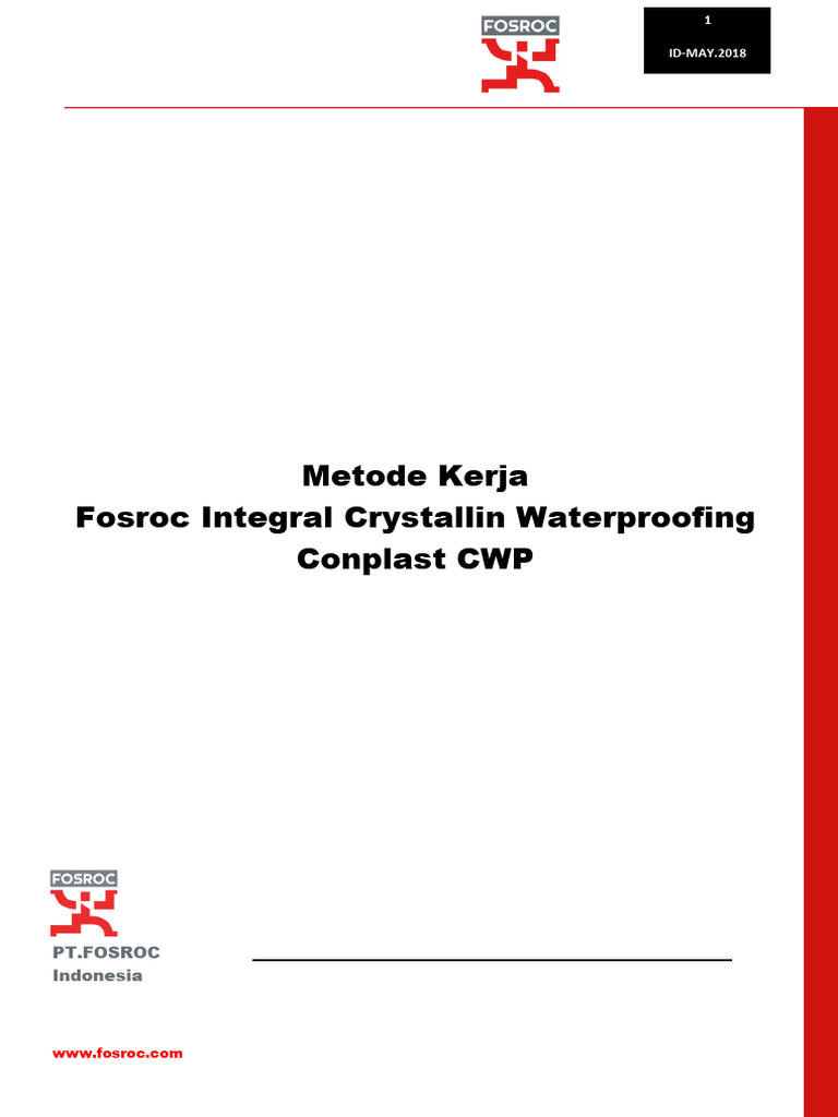 Metode Kerja Conplast CWP | PDF