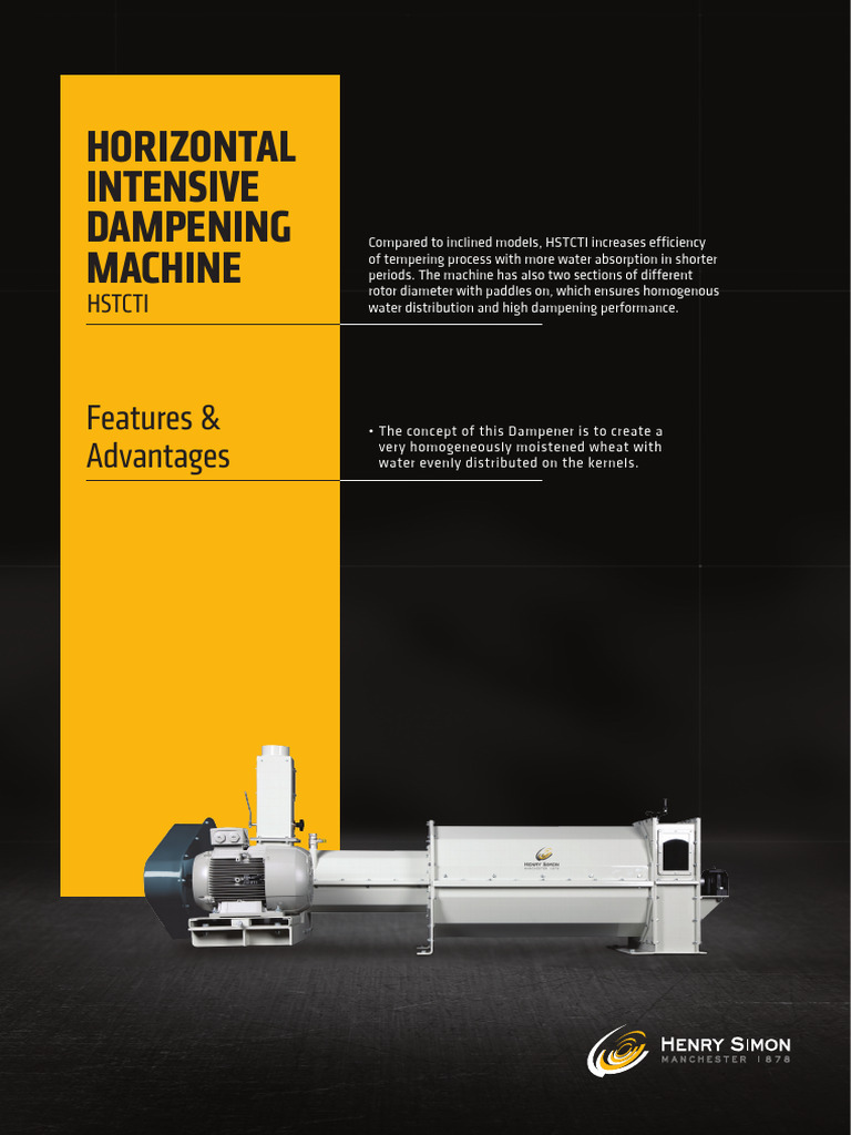 HS TecSheet HorizontalIntensiveDampeningMachine | PDF