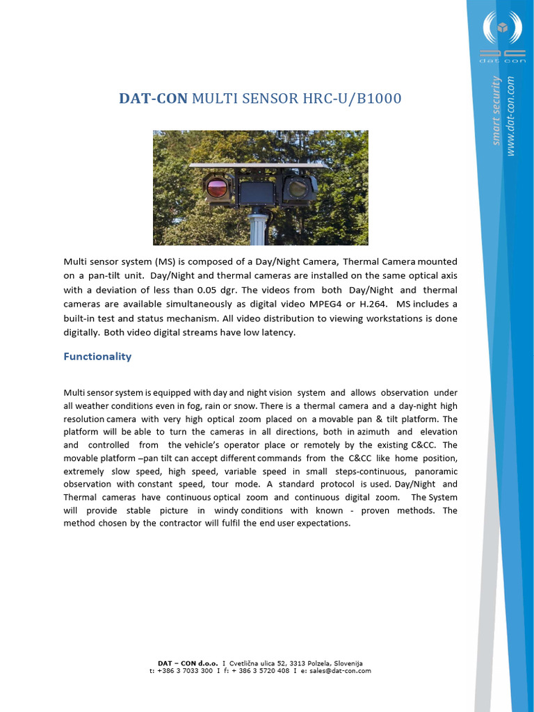 DAT CON MS HRC U B1000 LDC0 VPU ST Tracer | PDF | Camera | Zoom Lens