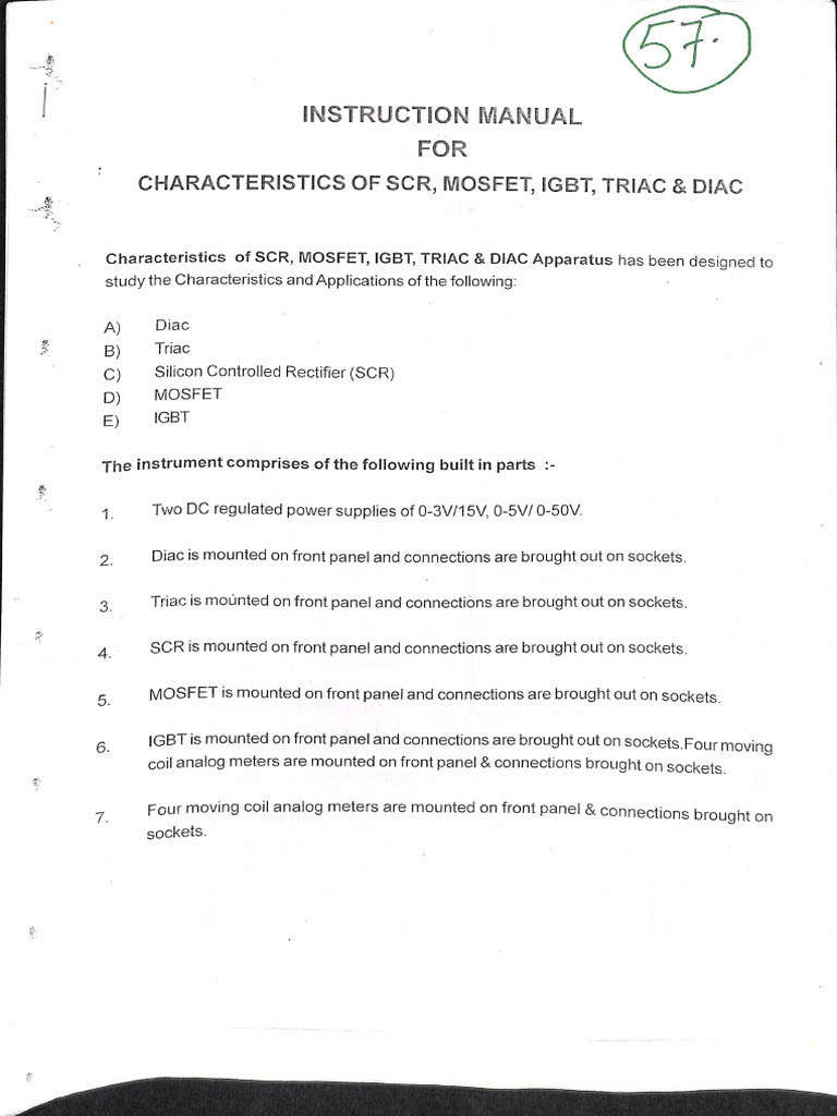 SCR DIRAC MSC PHY 2 SEM (1) | PDF | Mosfet | Field Effect Transistor