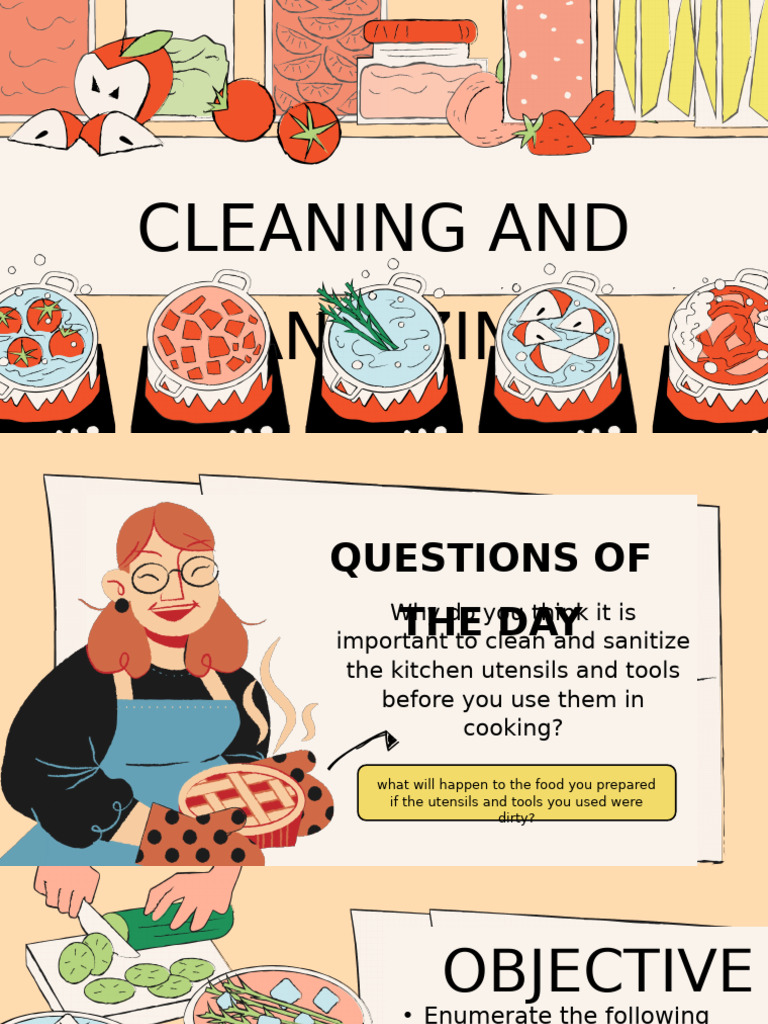 Kitchen Cleaning and Sanitizing Guide | PDF | Disinfectant | Chemical ...