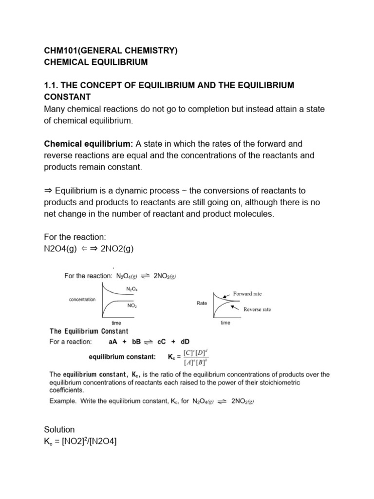 Chemical Equilibrium.pdf | PDF | Chemical Equilibrium | Chemical ... Chemical Equilibrium.pdf | PDF | Chemical Equilibrium | Chemical ...