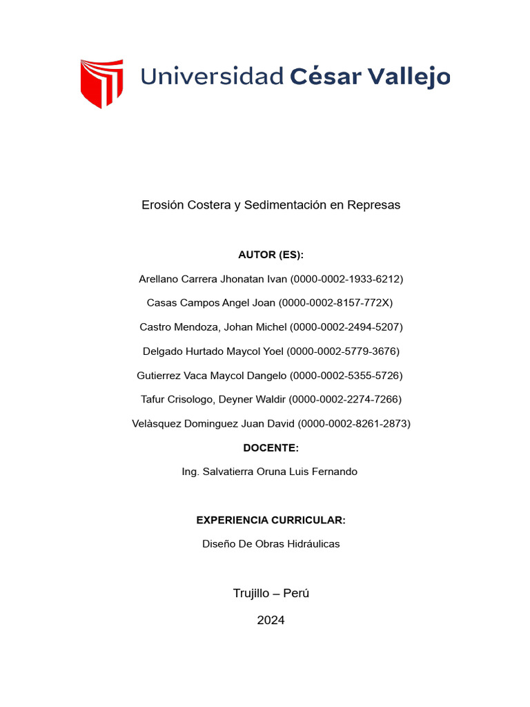 Erosión Costera y Sedimentación en Represas | PDF | Reservorio | Costa