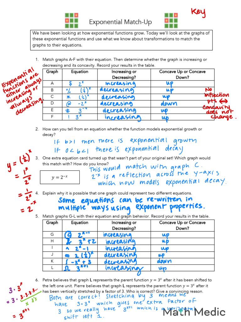 Lesson 4 5 Answer Key AP Precalculus Math Medic f94bb189d1 | PDF ...