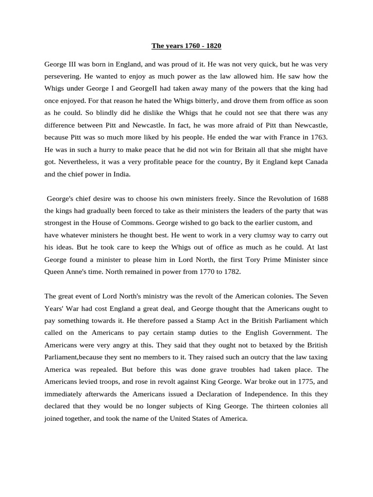 The years 1760-1820 | PDF | First French Empire | Napoleon