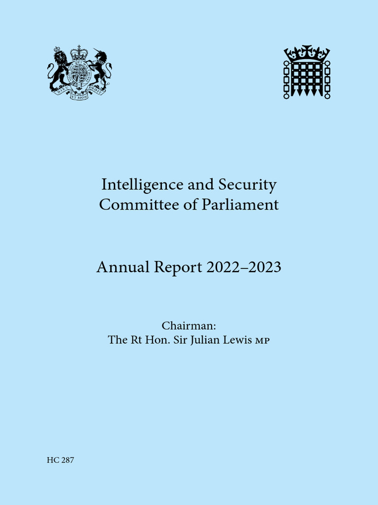 ISC-Annual-Report-2022-2023 | PDF | Mi5 | Bill (Law)