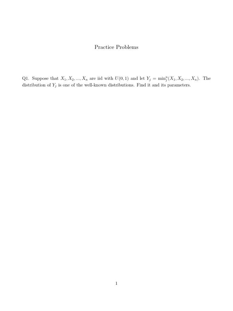 Probability Practice Problems | PDF