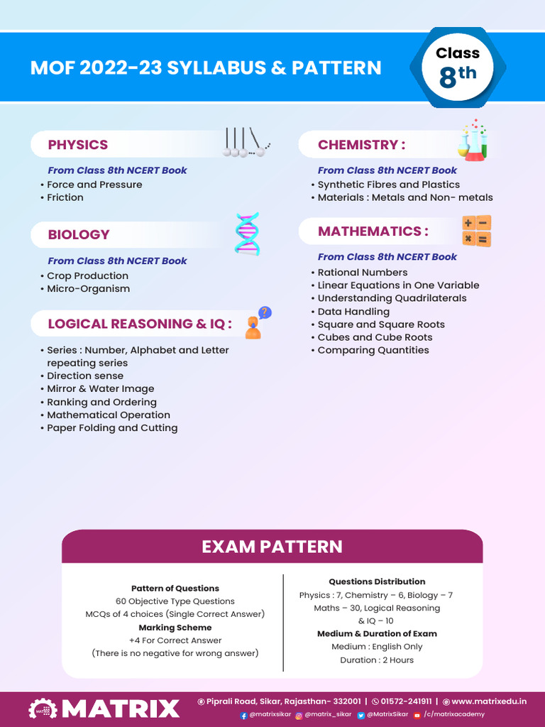 syllabus_pattern_8 (2) | PDF | Mathematics