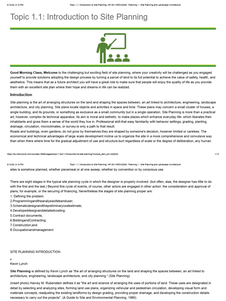 Introduction to Site Planning Basics | PDF | Soil | Rock (Geology)