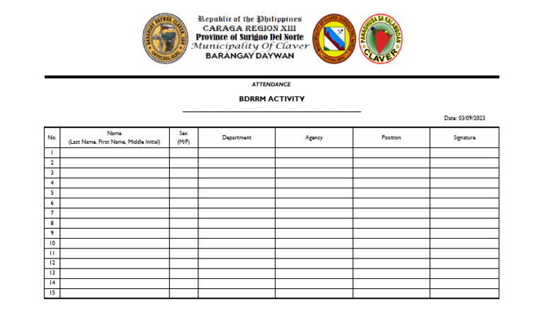 Attendance Drill | PDF