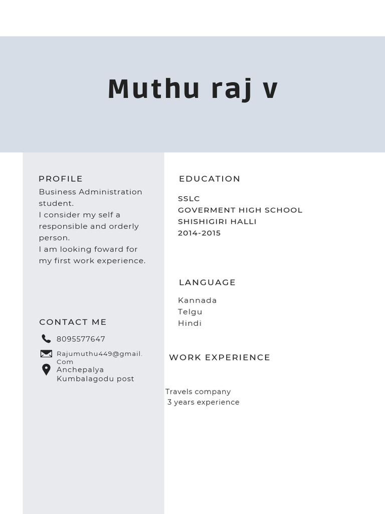 Muthu raj v | PDF