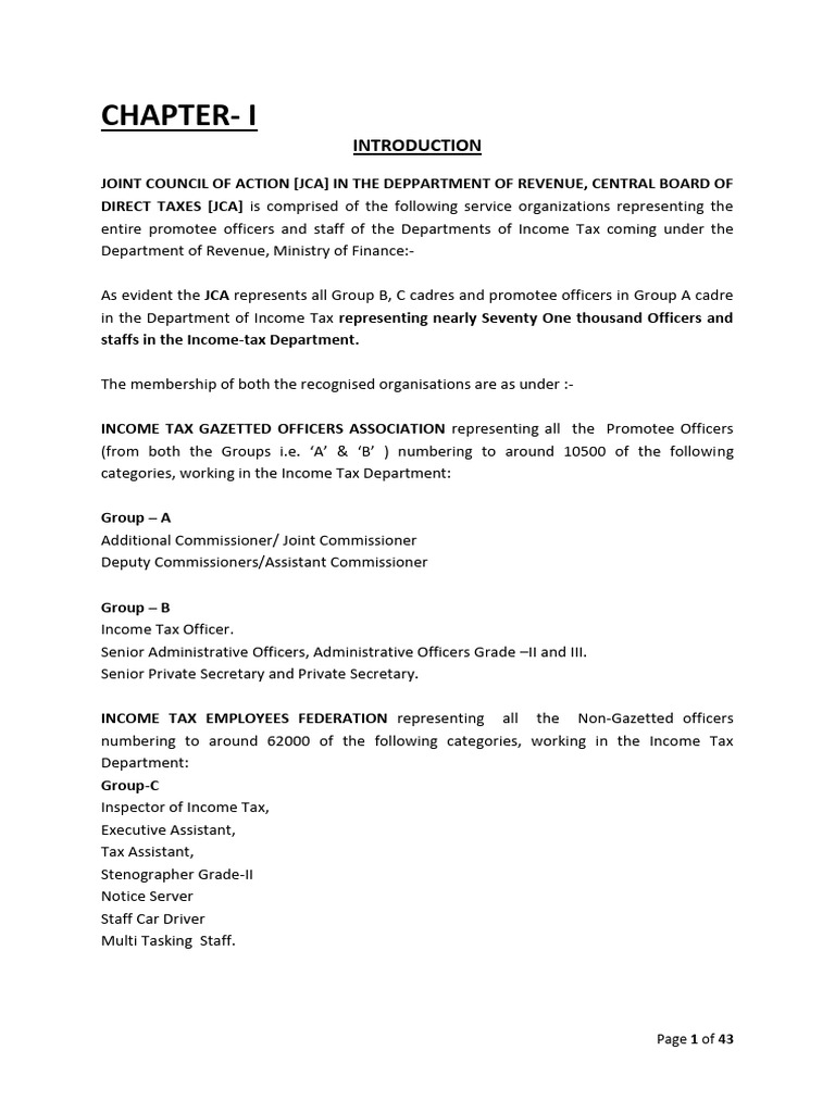 480997688draft JCA Memorandum | PDF | Taxes | Direct Tax