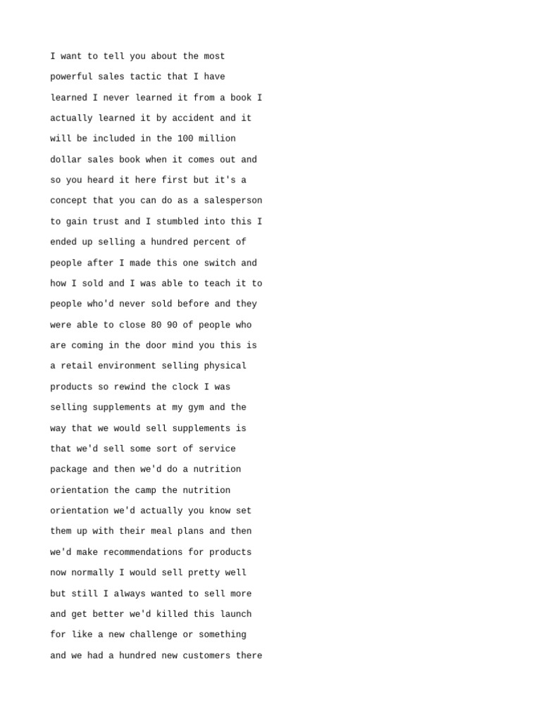 My Best Sales Tactic To Make A Ton Of Money Pdf Sales