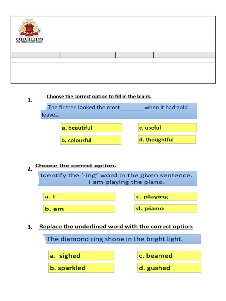 Grade 2 Set B English | PDF