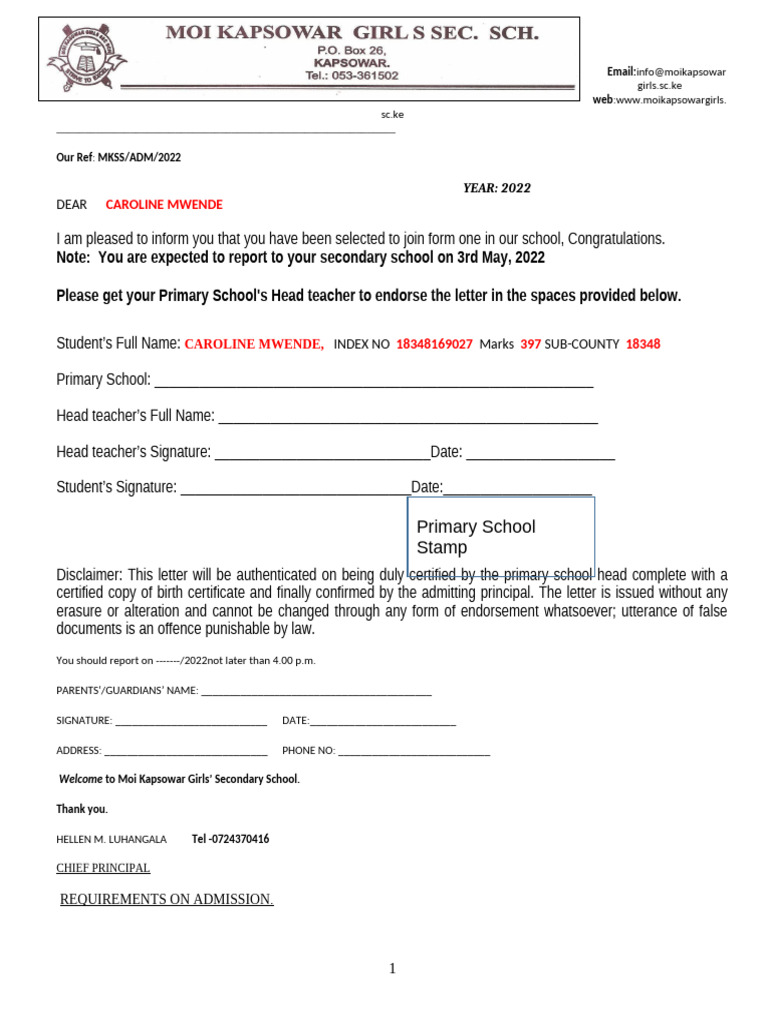 Caroline Mwende | PDF | Clothing