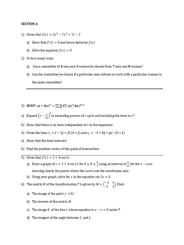 ADD MATHS EXAM APRIL 2023 O-Level | PDF