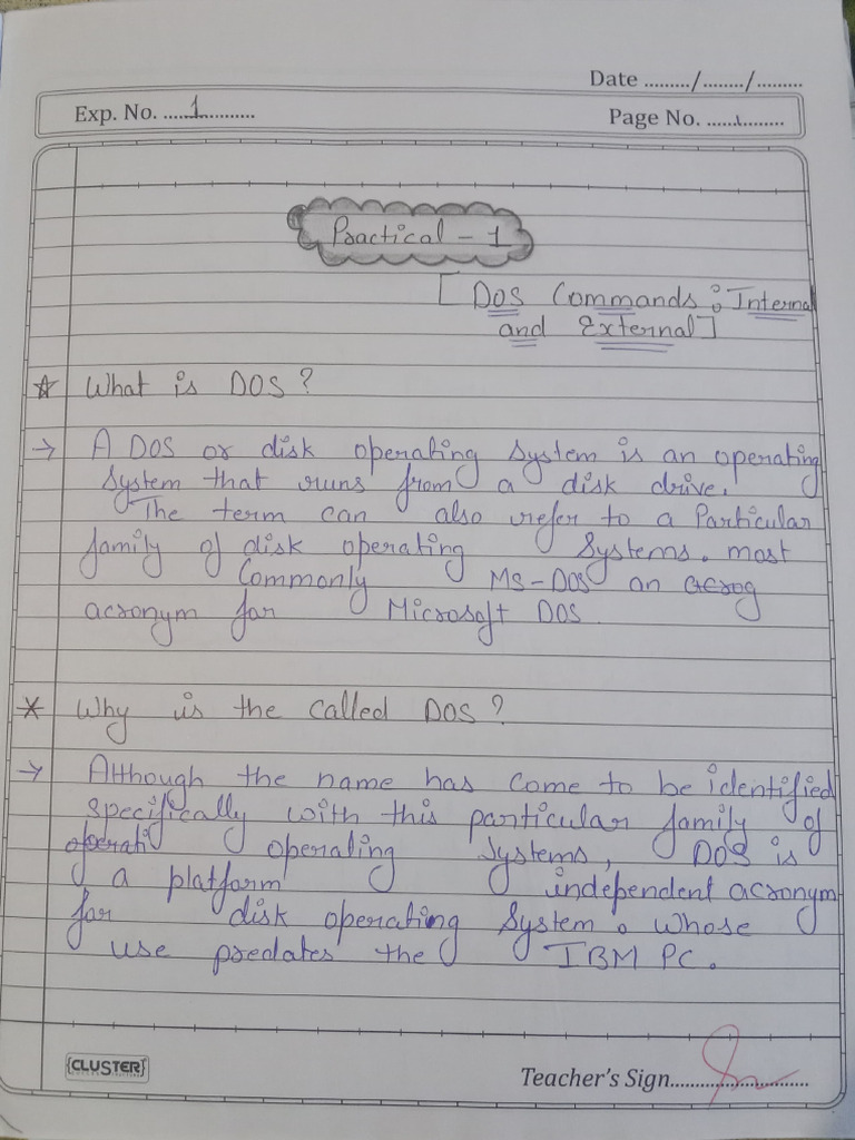 Dos Internal and External Commands | PDF