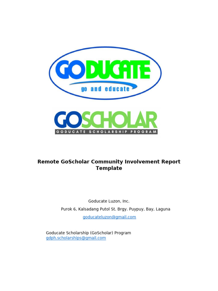 COMMUNITY-INVOLVEMENT-TEMPLATE Reniel Delgado | PDF