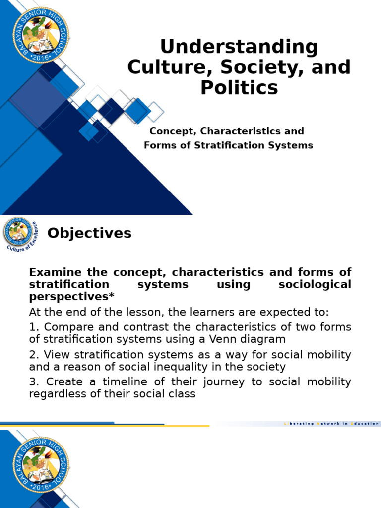 MELC 9 Stratification Session 2 | PDF | Social Stratification ...