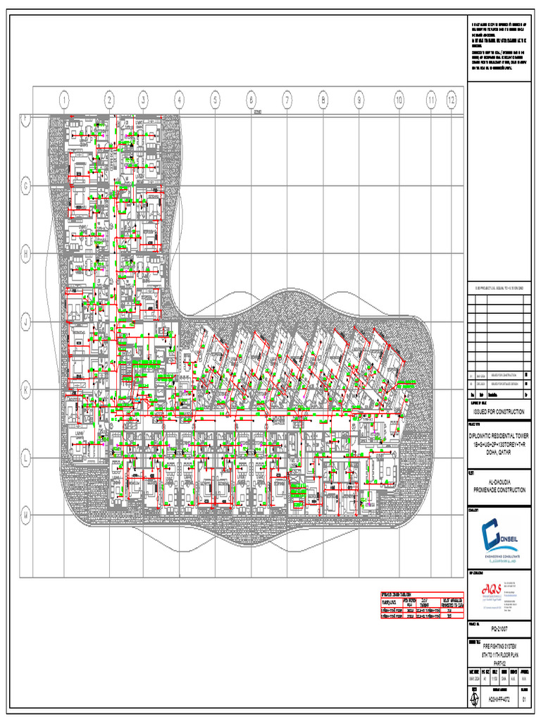 AQS-M-FF-4072 FIRE FIGHTING 8TH TO 11TH FLOOR PLAN-PART-02 | PDF ...