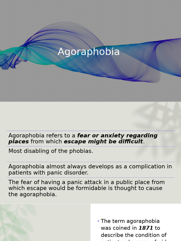 Agoraphobia and Its Yogic Management | PDF | Phobia | Anxiety