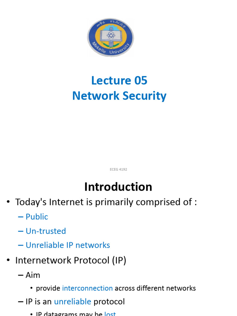 Understanding IP Security and IPSec | PDF | Internet Protocols ...