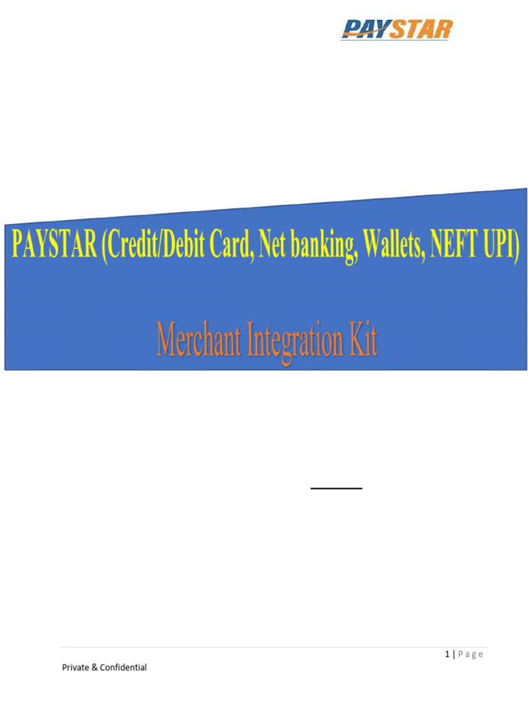 PAYSTAR Document - Production | PDF | Web Server | Internet & Web