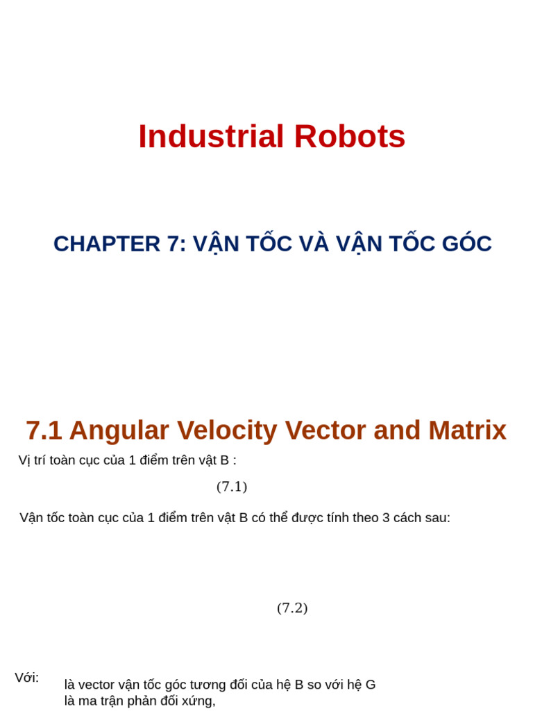 Chapter7-Angular Velocity - AUN | PDF