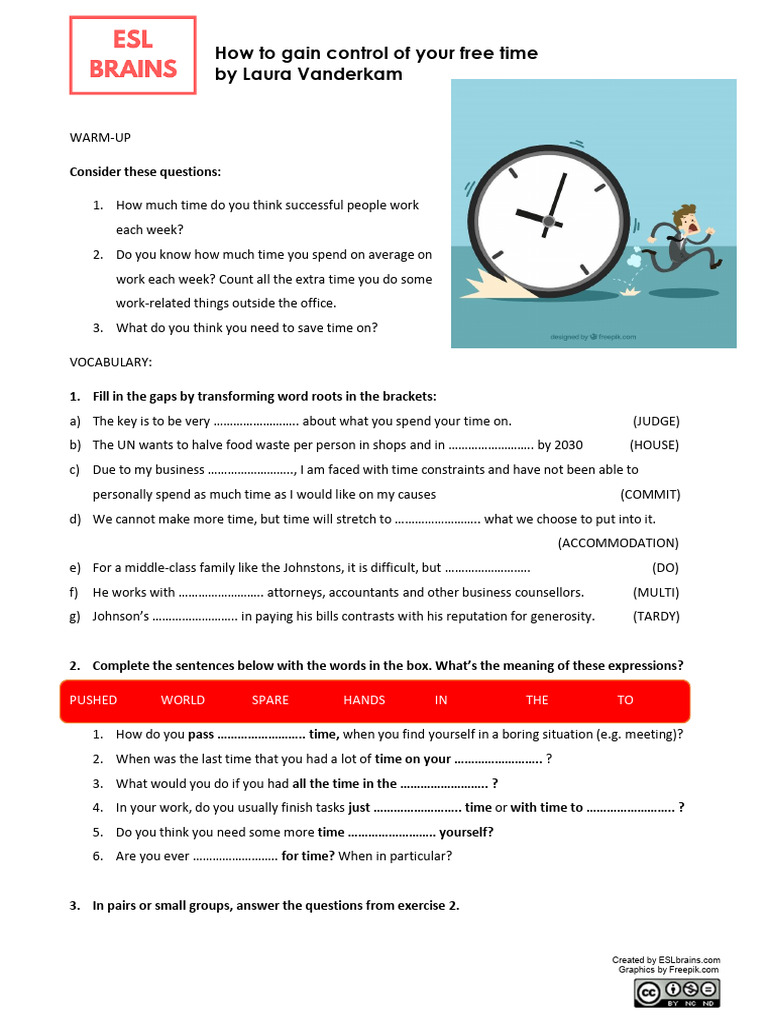 B2 How-to-gain-control-of-your-free-time-SV | PDF | Human Communication