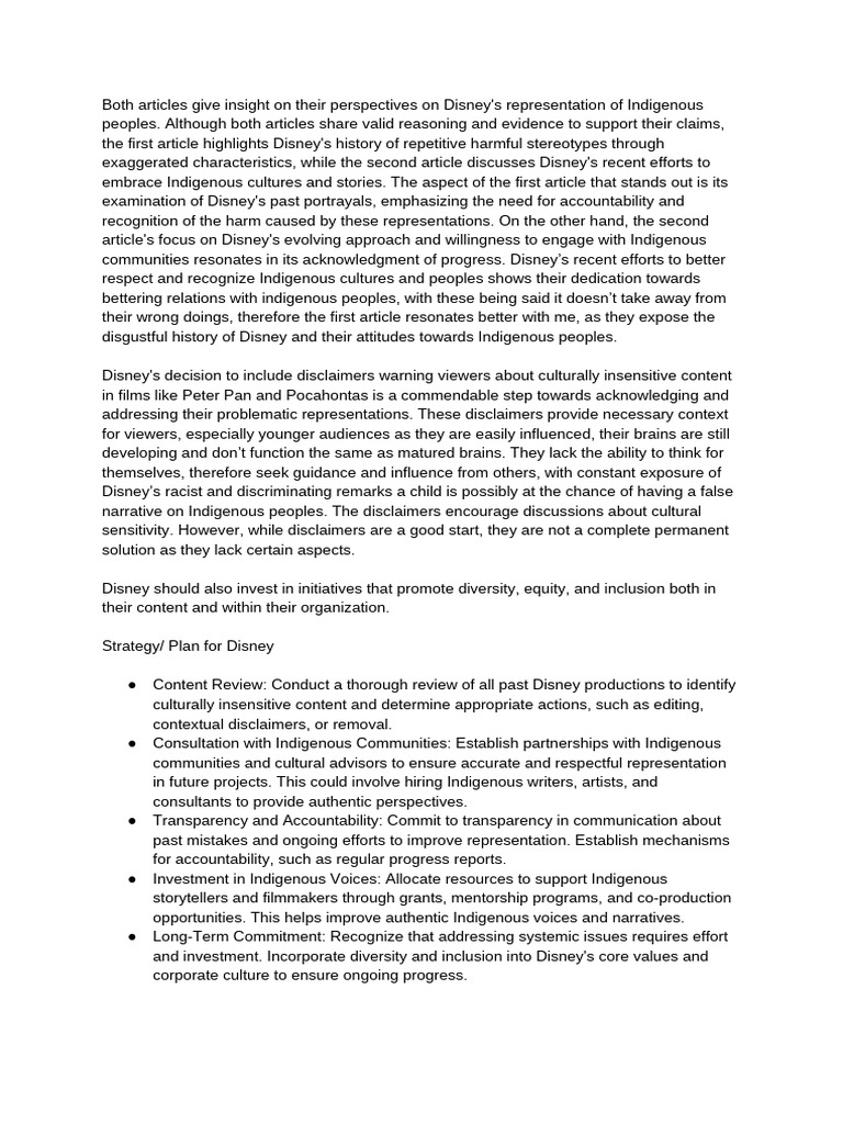 Disneys Indigenes Problem | PDF | Indigenous Peoples | Social Psychology