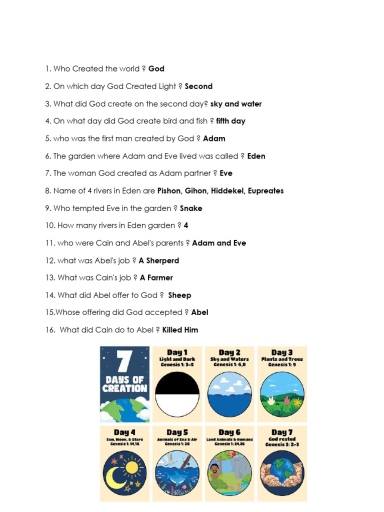 Biblical Question | PDF