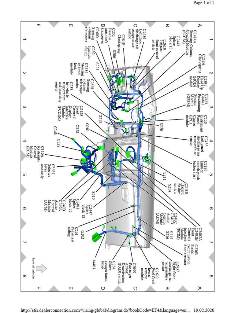 FCIM connector locations | PDF | Airbag | Car Body Styles