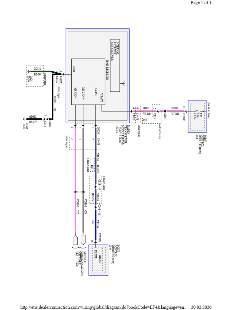 Vehicle Module Wiring Diagrams | PDF | Information And Communications ...