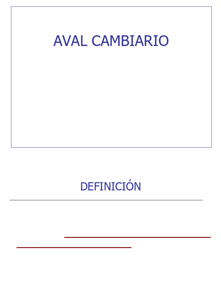 Definición y Características del Aval Cambiario | PDF | Pagaré | Justicia