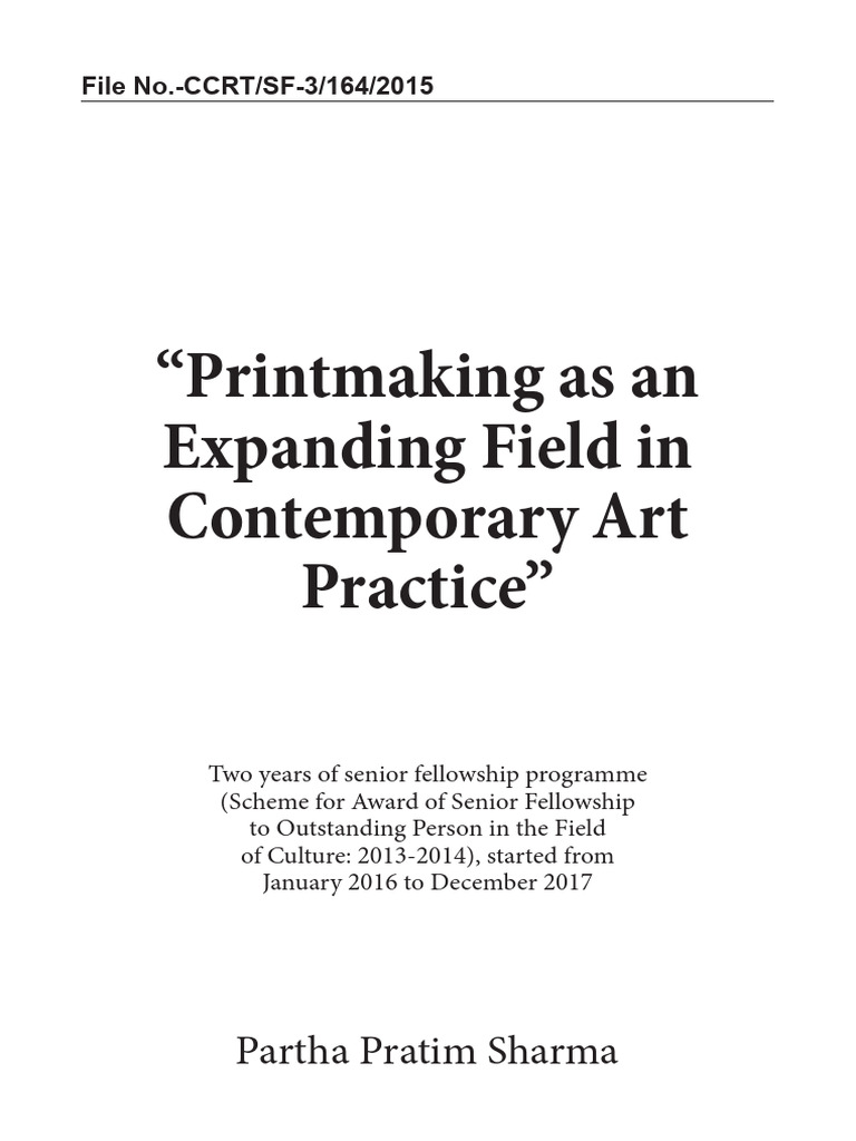Printmaking in Contemporary Art | PDF | Printmaking | Lithography
