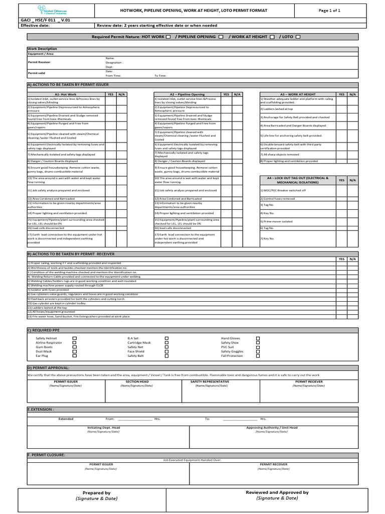 HSE Format Final | PDF | Welding | Construction