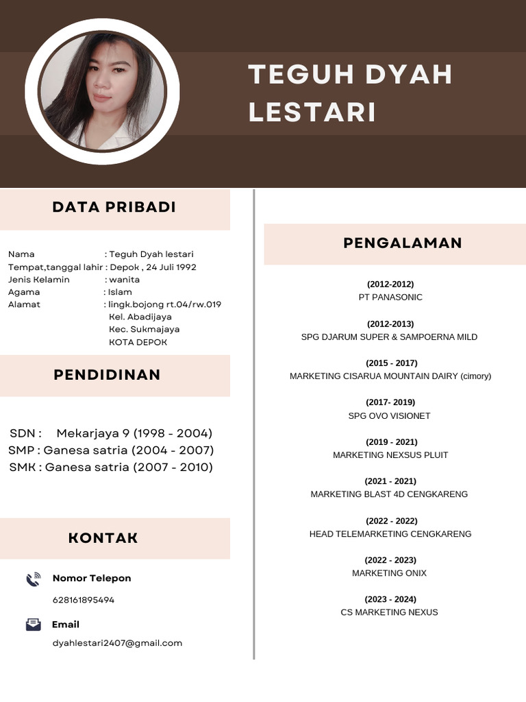 CV Anggi | PDF