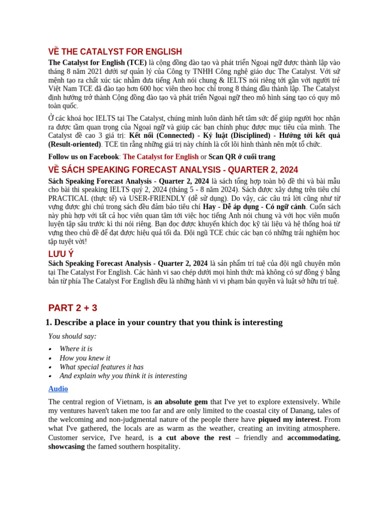 Về the Catalyst for English | PDF