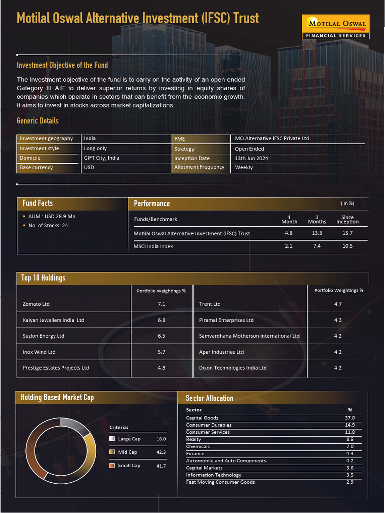 AIF Plan Category 3 Dollar Denominated Gift City India | PDF ...
