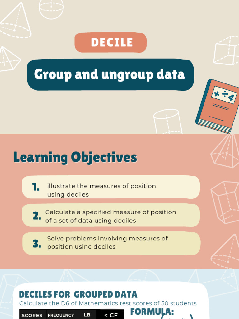 Calculating The Mean Quiz Presentation in Beige Blue and Pink Simple ...