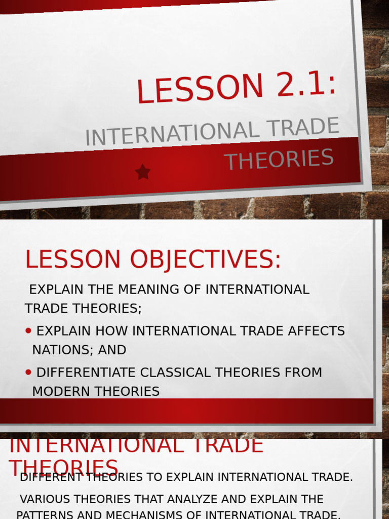 International Trade and Business | PDF | Mercantilism | Free Trade